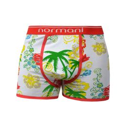 Normani Boxershorts Herren Gr&ouml;&szlig;e L gelb / gr&uuml;n / rot / wei&szlig;