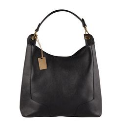 Lia Biassoni Leder-Schultertasche in Schwarz - (B)28 x (H)39 x (T)12 cm - 75% | Damen-taschen