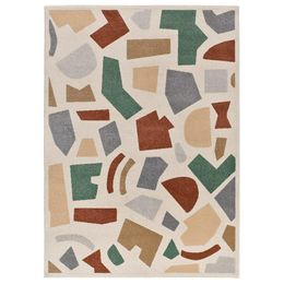 Atticgo Kurzflor-Teppich ''Beruti'' in Creme/ Bunt - 58% | Gr&ouml;&szlig;e 133x190 cm |