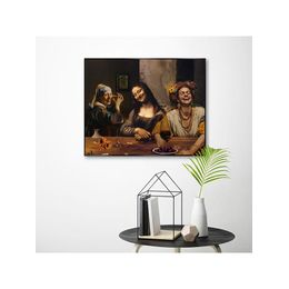 Orangewallz Gerahmter Kunstdruck "Girls Night Out" - 18% | Gr&ouml;&szlig;e 40x50 cm | Wanddekoration