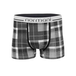 Normani Boxershorts Herren Gr&ouml;&szlig;e L grau / schwarz / wei&szlig;