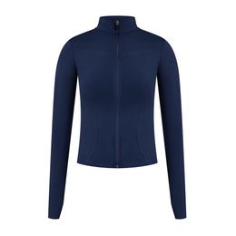 Smilodox Slim Fit Trainingsjacke Fleece Damen Gr&ouml;&szlig;e S marine