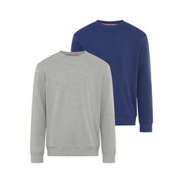 MAN'S WORLD Man's World Sweatshirt Herren Gr&ouml;&szlig;e S blau / graumeliert