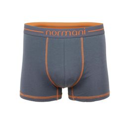 Normani Boxershorts Herren Gr&ouml;&szlig;e M grau / orange