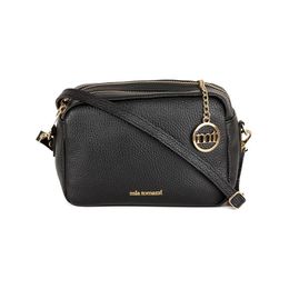 Mia Tomazzi Leder-Umh&auml;ngetasche in Schwarz - (B)23 x (H)16 x (T)11 cm - 77% | Damen-taschen