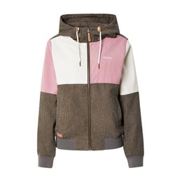 Iriedaily Jacke 'Patchy' Damen Gr&ouml;&szlig;e M dunkelgrau / rosa / wei&szlig;