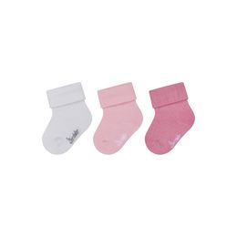 Sterntaler Socken M&auml;dchen Gr&ouml;&szlig;e 18 grau / fuchsia / rosa