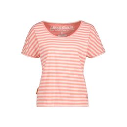 alife and kickin Alife & Kickin T-Shirt 'ClaudiAK' Damen Gr&ouml;&szlig;e S hellorange / ros&eacute;