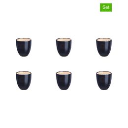 Bj&ouml;rn 6er-Set: Becher "Iris" in Schwarz/ Wei&szlig; - 150 ml - 71% | Gedeckter-tisch