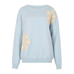Apricot Pullover Damen Gr&ouml;&szlig;e XXL blau / naturwei&szlig;