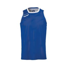 Kempa Tanktop Jungen Gr&ouml;&szlig;e 140 blau / wei&szlig;