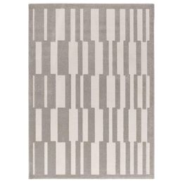 Atticgo Kurzflor-Teppich ''Baresa'' in Creme/ Grau - 61% | Gr&ouml;&szlig;e 80x150 cm |