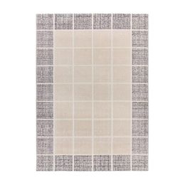 Atticgo Kurzflor-Teppich "Flora" in Creme/ Grau/ Wei&szlig; - 61% | Gr&ouml;&szlig;e 160x230 cm |