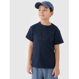 4F Shirt in Dunkelblau - 52% | Gr&ouml;&szlig;e 122 | Kinder-oberteile