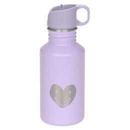 L&auml;ssig L&auml;ssig Edehlstahl-Trinkflasche "Little Gang - Heart" in Lila - 500 ml - 17% | Kinder-austruestung-accessoires