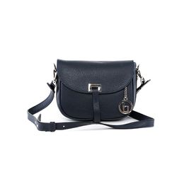 Lia Biassoni Leder-Umh&auml;ngetasche "Neva" in Dunkelblau - (B)20 x (H)16 x (T)6 cm - 77% | Damen-taschen