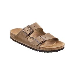 Birkenstock Leder-Pantoletten "Arizona" in Hellbraun - 25% | Gr&ouml;&szlig;e 39 | Damen-pantoletten