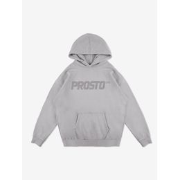 Prosto Sweatshirt 'Big Log Washed' Herren Gr&ouml;&szlig;e XL grau