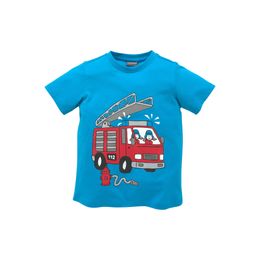 Kidsworld T-Shirt Jungen Gr&ouml;&szlig;e 128/134 blau / mischfarben