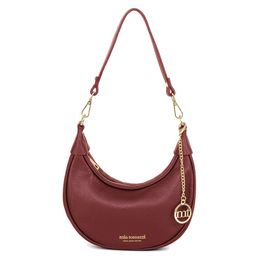 Mia Tomazzi Leder-Schultertasche " Carabelli" in Rot - (B)25 x (H)14 x (T)8 cm - 79% | Damen-taschen