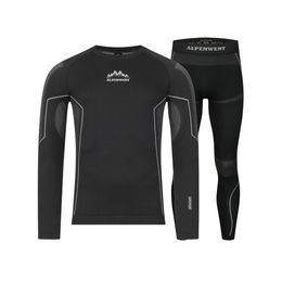 Alpenwert Base Layer Herren Gr&ouml;&szlig;e S schwarz