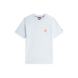 Tommy Hilfiger T-Shirt Herren Gr&ouml;&szlig;e S pastellblau / orange