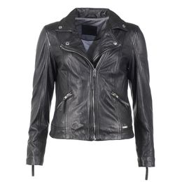 Mustang Lederjacke Damen Gr&ouml;&szlig;e M schwarz