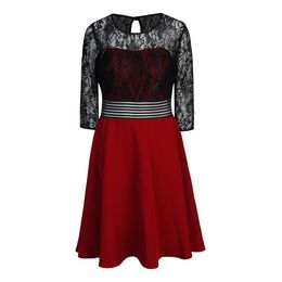 G.O.L. FINEST COLLECTION Kleid in Schwarz/ Rot - 48% | Gr&ouml;&szlig;e 164 | Kinderkleider