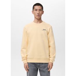 Mango Man Sweatshirt 'Bcn' Herren Gr&ouml;&szlig;e S pastellgelb