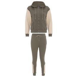 Tom Barron Trainingsanzug Damen Gr&ouml;&szlig;e XS beige / gr&uuml;n