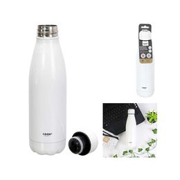 COOK CONCEPT Edelstahl-Isolierflasche in Wei&szlig; - 500 ml - 46% | Damen-outdoor-ausruestung