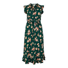 Apricot Painterly Floral Midi Dress ' ' Damen Gr&ouml;&szlig;e 44 gr&uuml;n Winterkleid