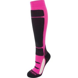Normani Sportkniestr&uuml;mpfe Damen Gr&ouml;&szlig;e 39/42 neonpink / schwarz / wei&szlig;