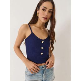 Bianco Lucci Top Damen Gr&ouml;&szlig;e M marine