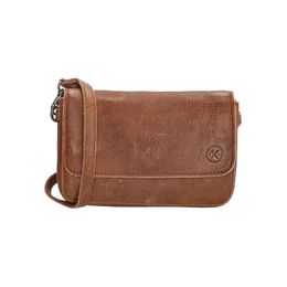HIDE & STITCHES Leder-Handytasche in Cognac - (B)18 x (H)11 x (T)5 cm - 56% | Damen-handytaschen