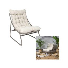 Garden Spirit Gartensessel ''Dolce Vita'' in Beige/ Creme - (B)68 x (H)85,5 x (T)88 cm - 64% | Garten-moebel