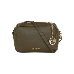 Mia Tomazzi Leder-Umh&auml;ngetasche ''Astolfo'' in Khaki - (B)23 x (H)16 x (T)11 cm - 78% | Damen-taschen