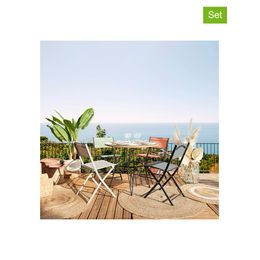 Garden Spirit 4er-Set: Gartenst&uuml;hle "Elba" in Gr&uuml;n - (B)52,5 x (H)79,5 x (T)45,5 cm - 65% | Garten-moebel