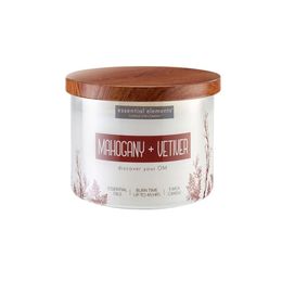 CANDLE-LITE Duftkerze "Mahogany & Vetiver" in Braun - 418 g - 44% | Kerzen-vasen