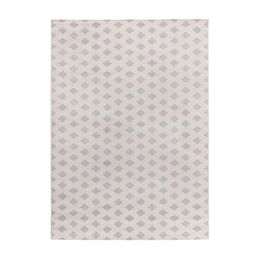 Atticgo Kurzflor-Teppich "Baresa" in Creme/ Silber - 60% | Gr&ouml;&szlig;e 133x190 cm |