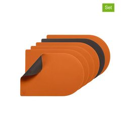 Bj&ouml;rn 6er-Set: Tischsets in Braun/ Orange - (L)44,5 x (B)30 cm - 61% |