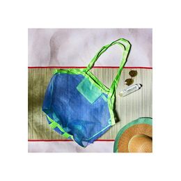 Garden Spirit Strandtasche in Blau/ Gr&uuml;n - (B)45 x (H)45 x (T)26 cm - 38% | Damen-taschen