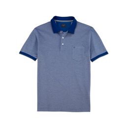 OLYMP Poloshirt Herren Gr&ouml;&szlig;e S blau / schwarz / wei&szlig;