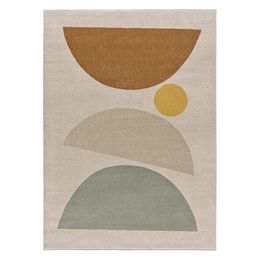Atticgo Kurzflor-Teppich "Domus" in Beige/ Bunt - 45% | Gr&ouml;&szlig;e 80x150 cm |