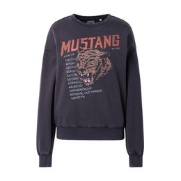 Mustang Sweatshirt 'Salida' Damen Gr&ouml;&szlig;e S braun / hellrot / schwarz / offwhite