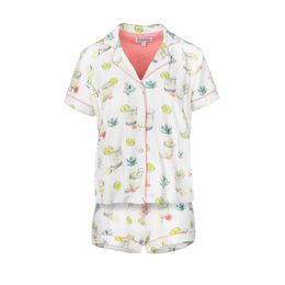 PJ Salvage Pyjama 'Limes & Sunshine' Damen Gr&ouml;&szlig;e XS mischfarben / offwhite Winterkleid