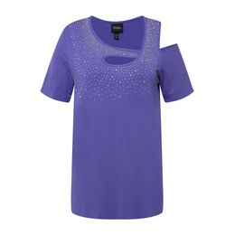 Ulla Popken Shirt Damen Gr&ouml;&szlig;e XXXL/4XL lila / silber