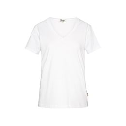 Senses.the Label Basic T-Shirt TA:VI mit V-Ausschnitt Damen Gr&ouml;&szlig;e XXXL wollwei&szlig;
