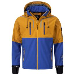 Rock Creek Outdoorjacke Herren Gr&ouml;&szlig;e 5XL royalblau / safran / schwarz / wei&szlig;