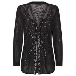 GOLDNER Bluse Damen Gr&ouml;&szlig;e S rosa / schwarz / silber